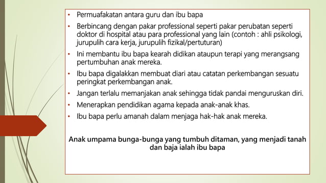 Peranan ibu bapa terhadap Pemulihan Dalam Komuniti | PPTX