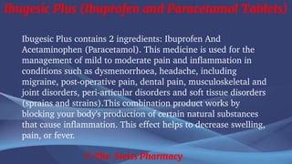 Ibugesic Plus (Generic Ibuprofen and Paracetamol Tablets) | PDF