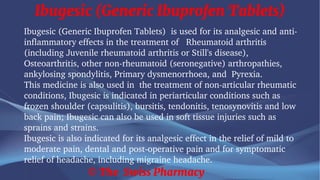 Ibugesic (Generic Ibuprofen Tablets) | PDF