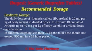Ibugesic (Generic Ibuprofen Tablets) | PDF