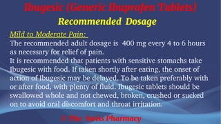 Ibugesic (Generic Ibuprofen Tablets) | PDF