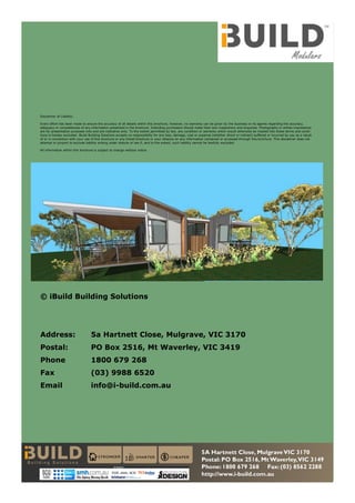 iBuild Modular Building Brochure | PDF | Construction Industry | Industries
