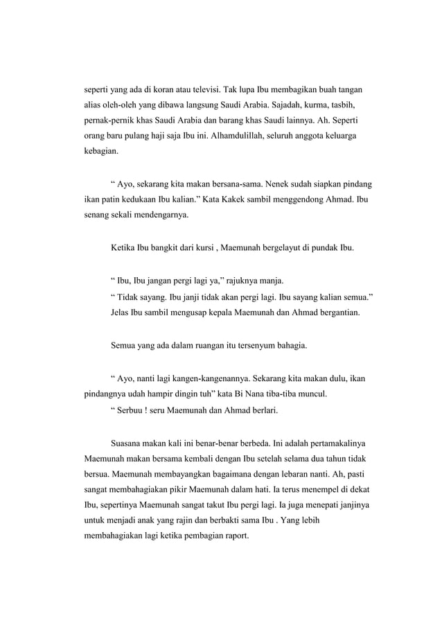 Ibu jangan pergi lagi | PDF