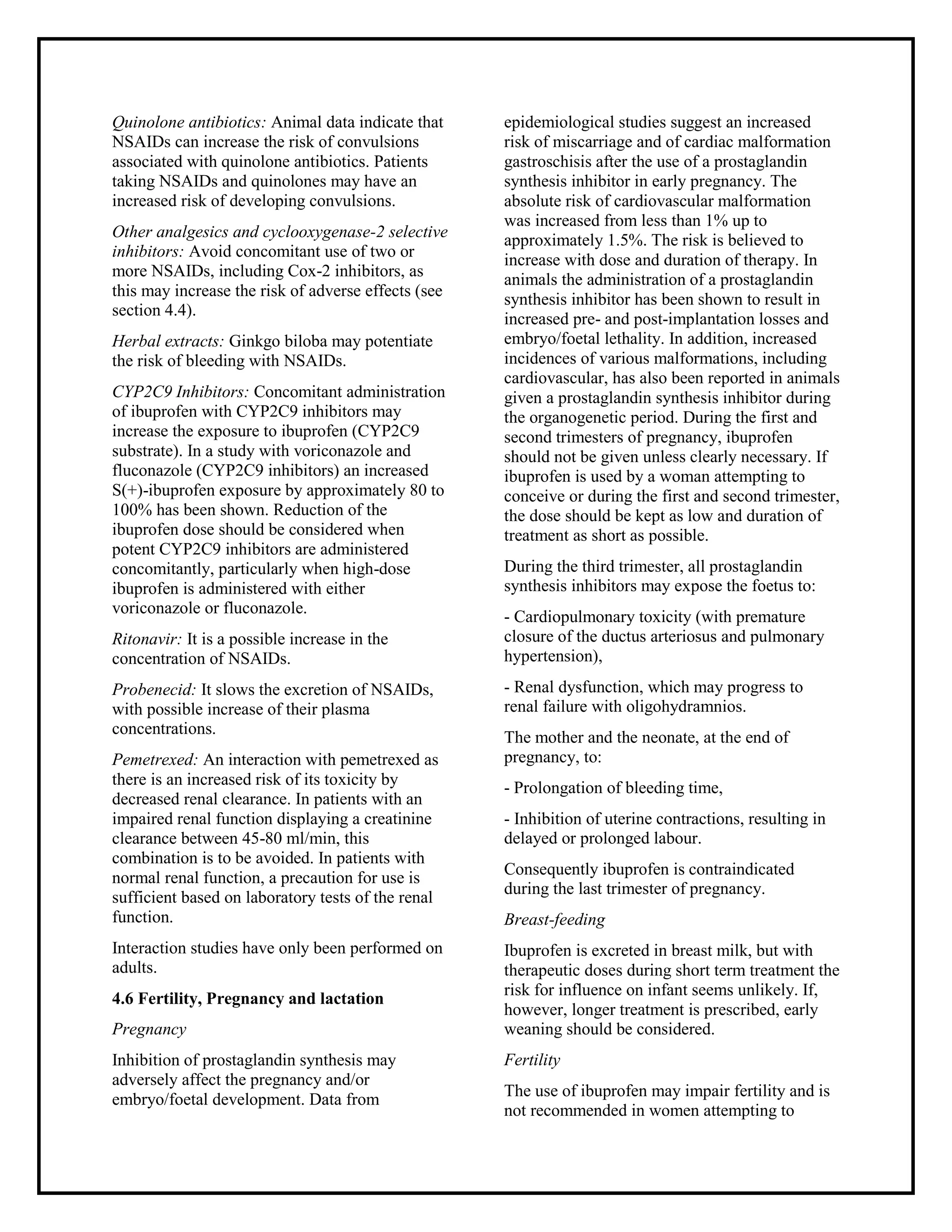 Ibuprofen 400 mg film coated tablets smpc- taj pharmaceuticals | PDF