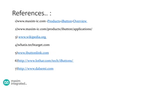 iButton PPT By Afigith.S | PPTX