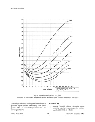IAP Growth Monitoring Guidelines for Children from Birth to 18 Years | PDF