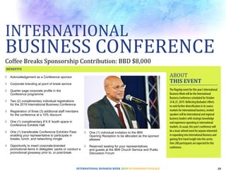 IBW 2019 sponsorship package | PPT