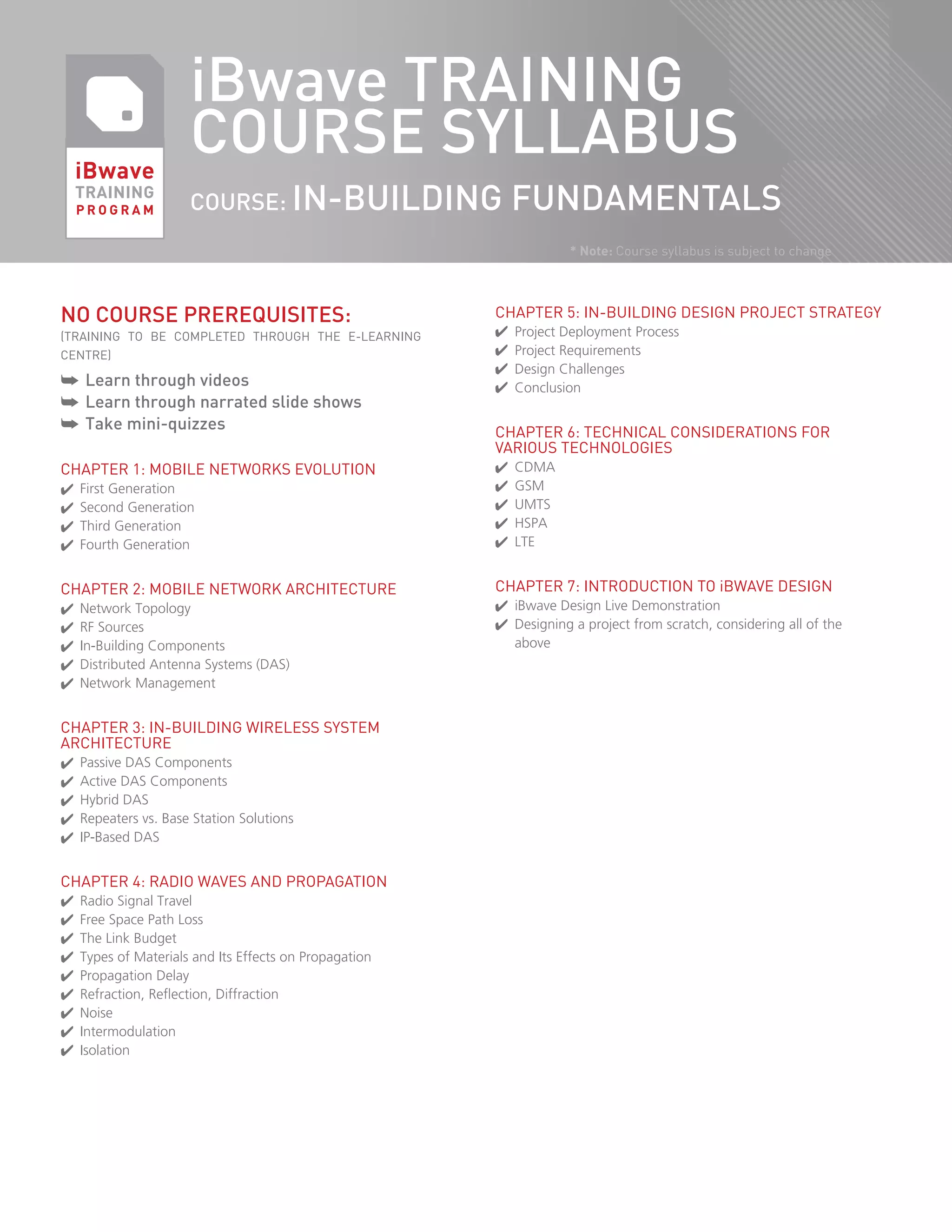 I bwave fundamentals-course-syllabus | PDF