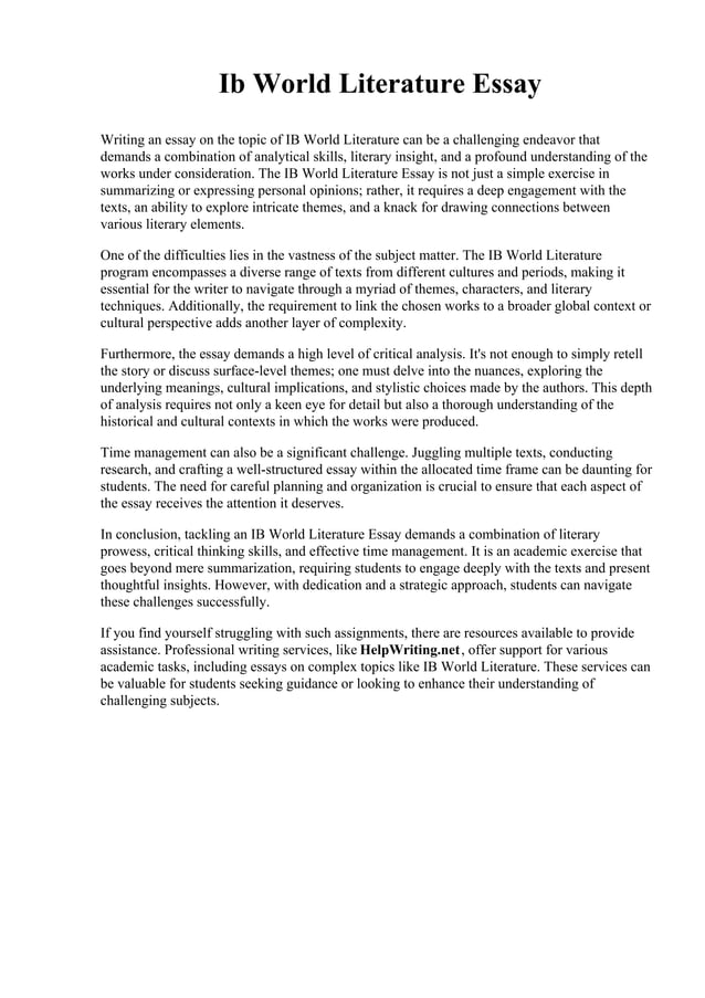 Ib World Literature Essay.pdf