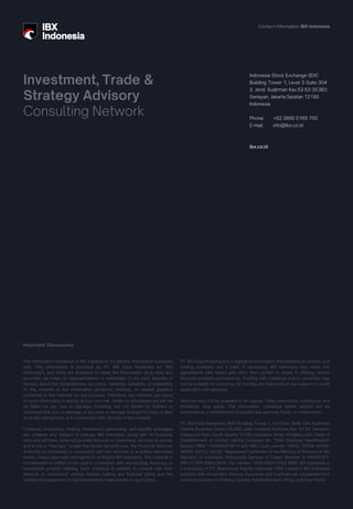 PT IBX Daya Nusantara Company Profile 2025 | PDF