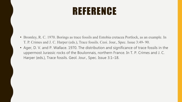 Ichnology,classification & significance of trace fossil | PPTX