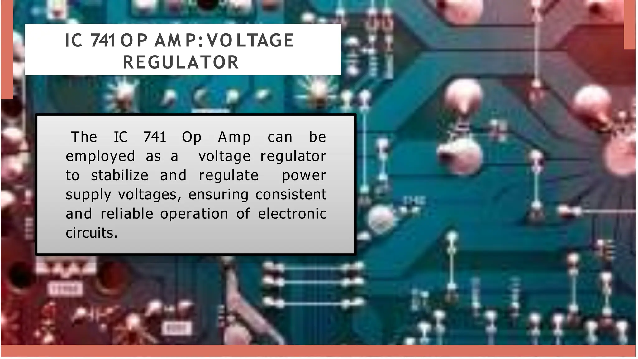 Ic 741 Op Amp Basics Characteristics Pin Configuration And Applications Pptx