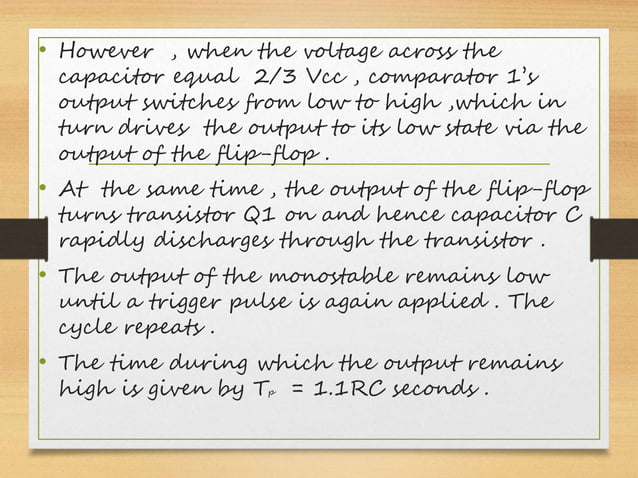 555 Timer (detailed presentation) | PPTX | Computer Peripherals | Computing