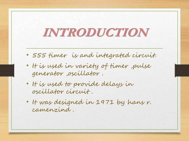 555 Timer (detailed presentation) | PPTX | Computer Peripherals | Computing