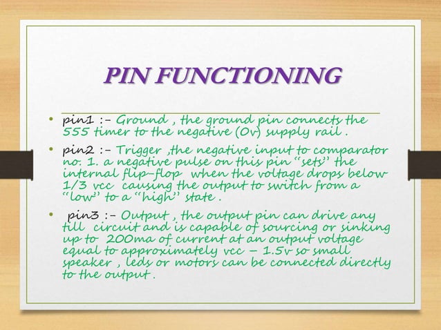 555 Timer (detailed presentation) | PPTX | Computer Peripherals | Computing