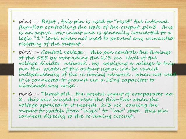 555 Timer (detailed presentation) | PPTX | Computer Peripherals | Computing