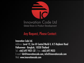 Innovation Code Ltd. Thailand: Company Profile | PPT