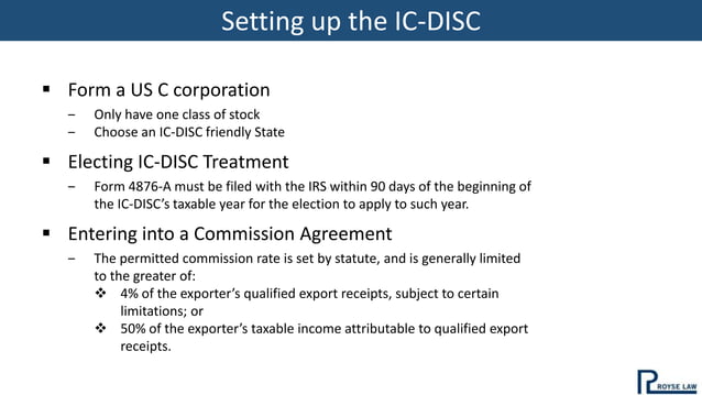 IC-DISC for the Agriculture Industry | PPTX | Business Accounting ...