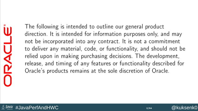 Java Performance: Speedup your application with hardware counters | PPT