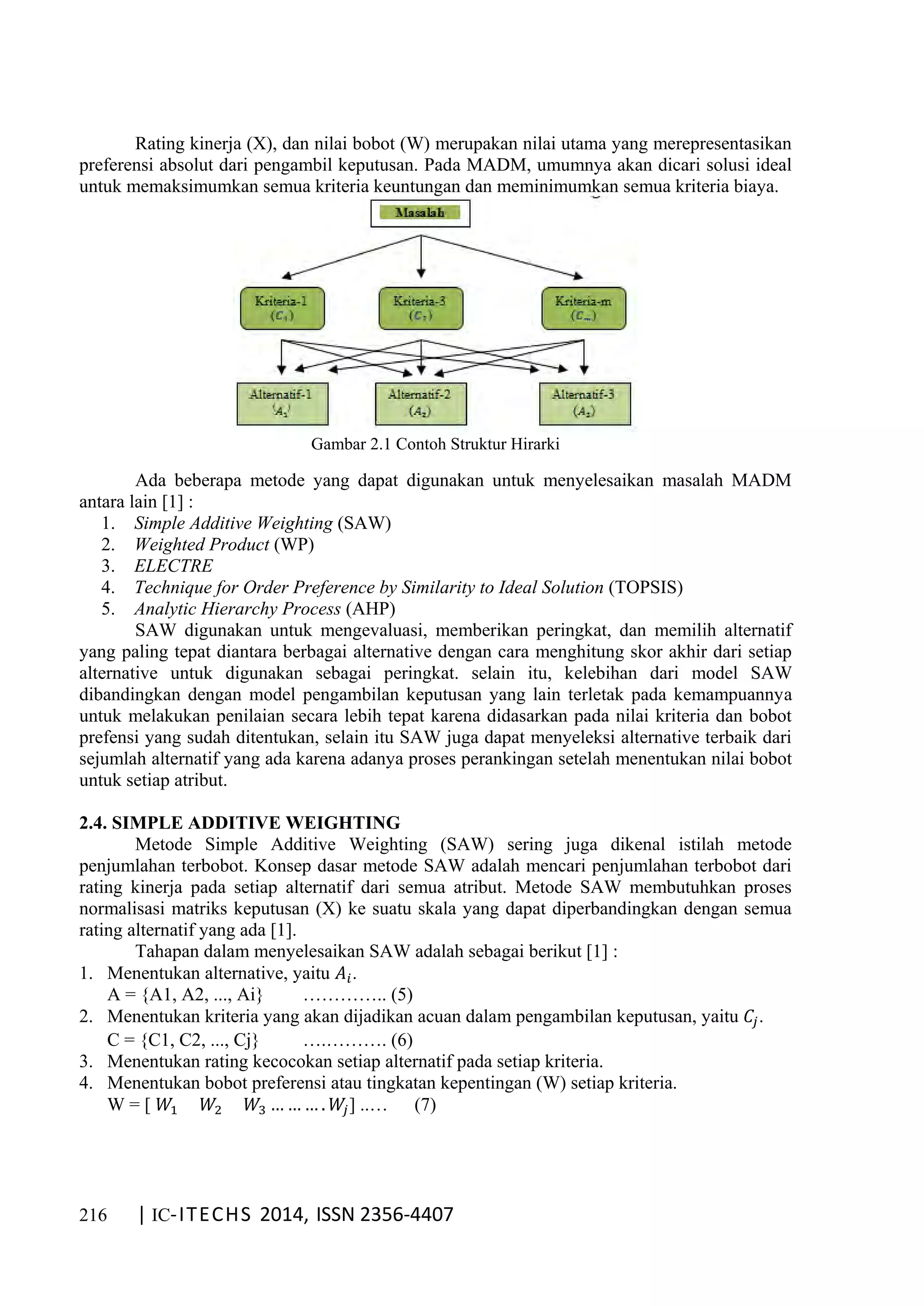 Sistem Penunjang keputusan untuk menentukan rangking taraf hidup ...