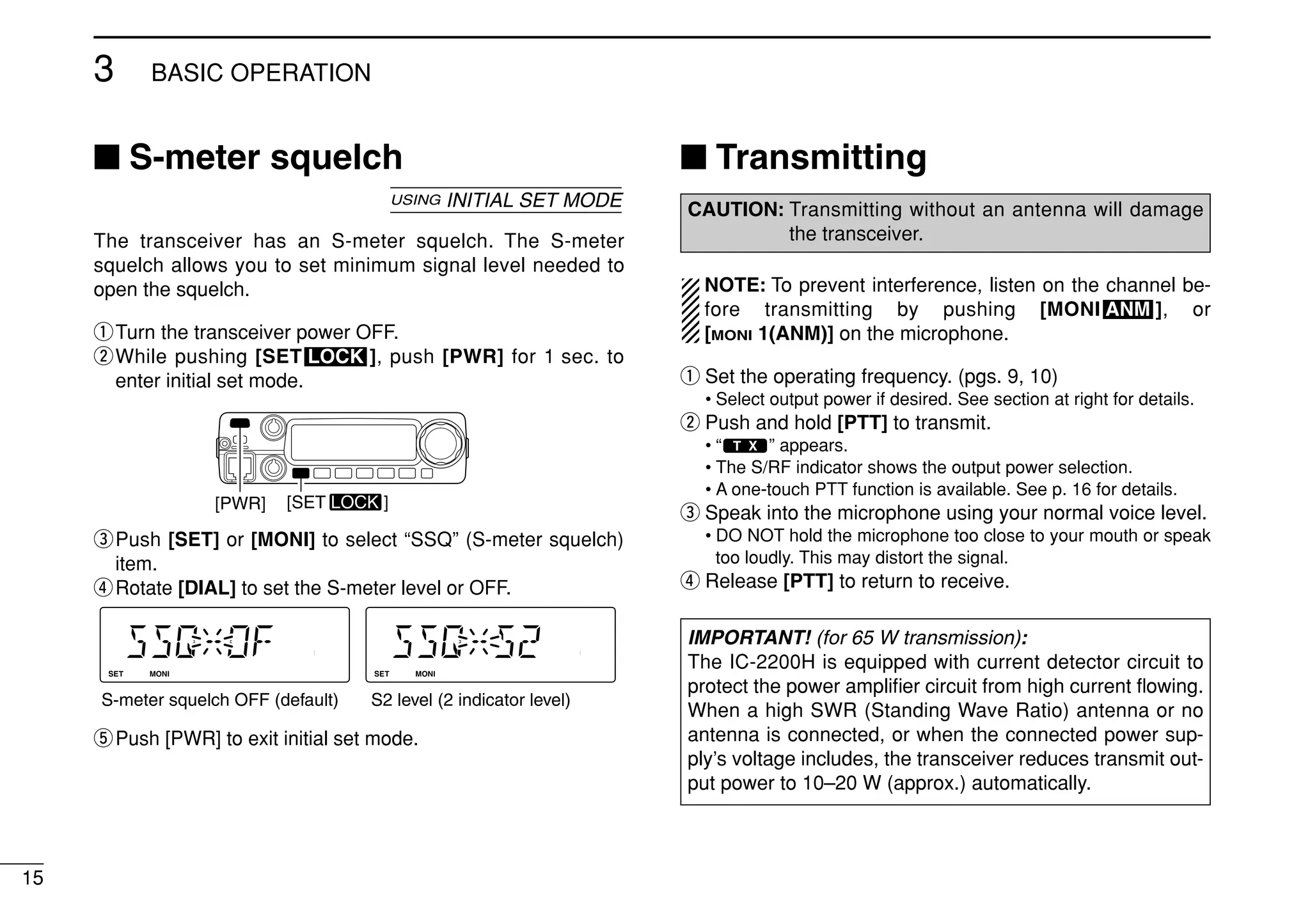Manual Technical VHF Transceiver Icom IC2200 | PDF