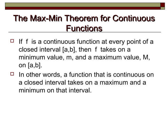 Concepts of Maxima And Minima | PPT | Physics | Science