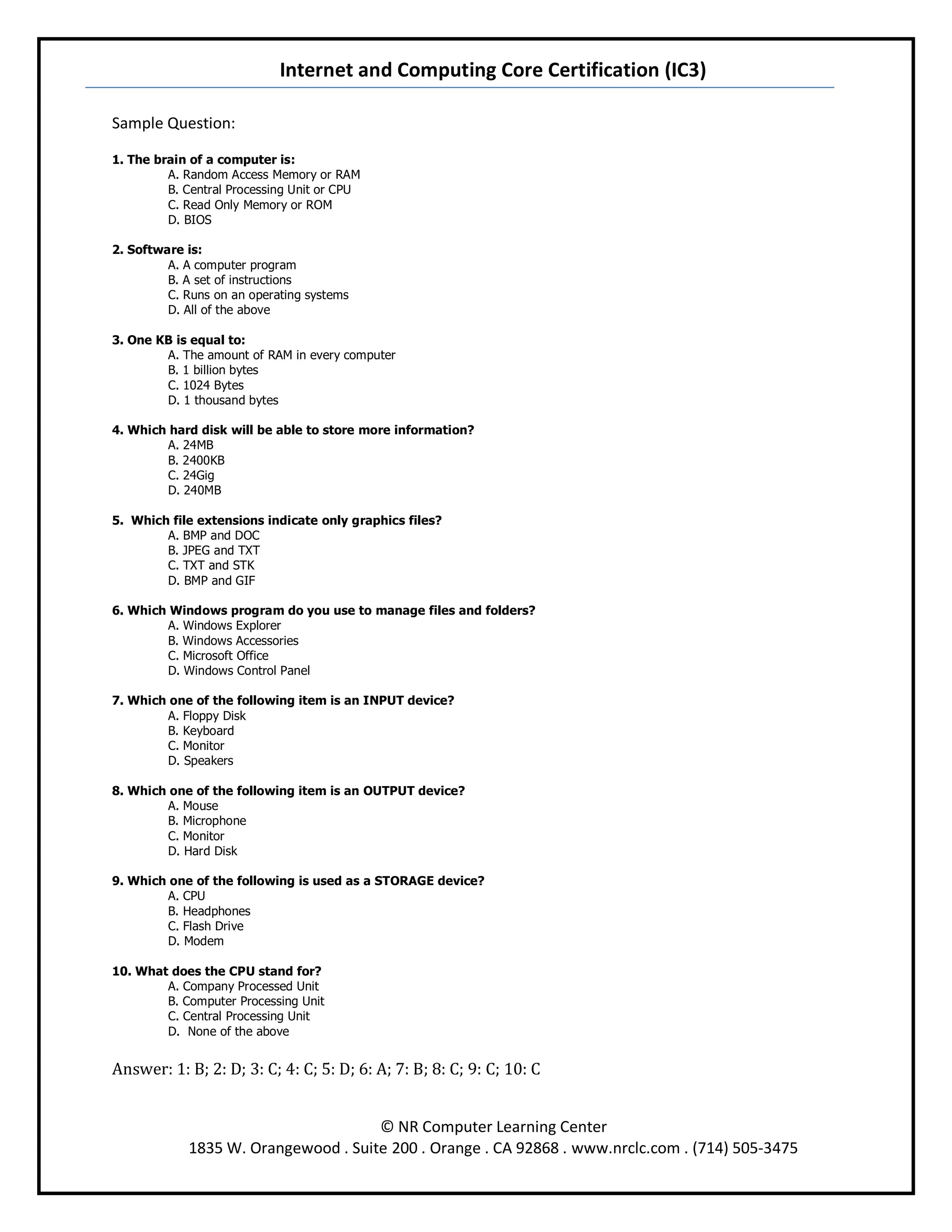 IC3 study guide | PDF