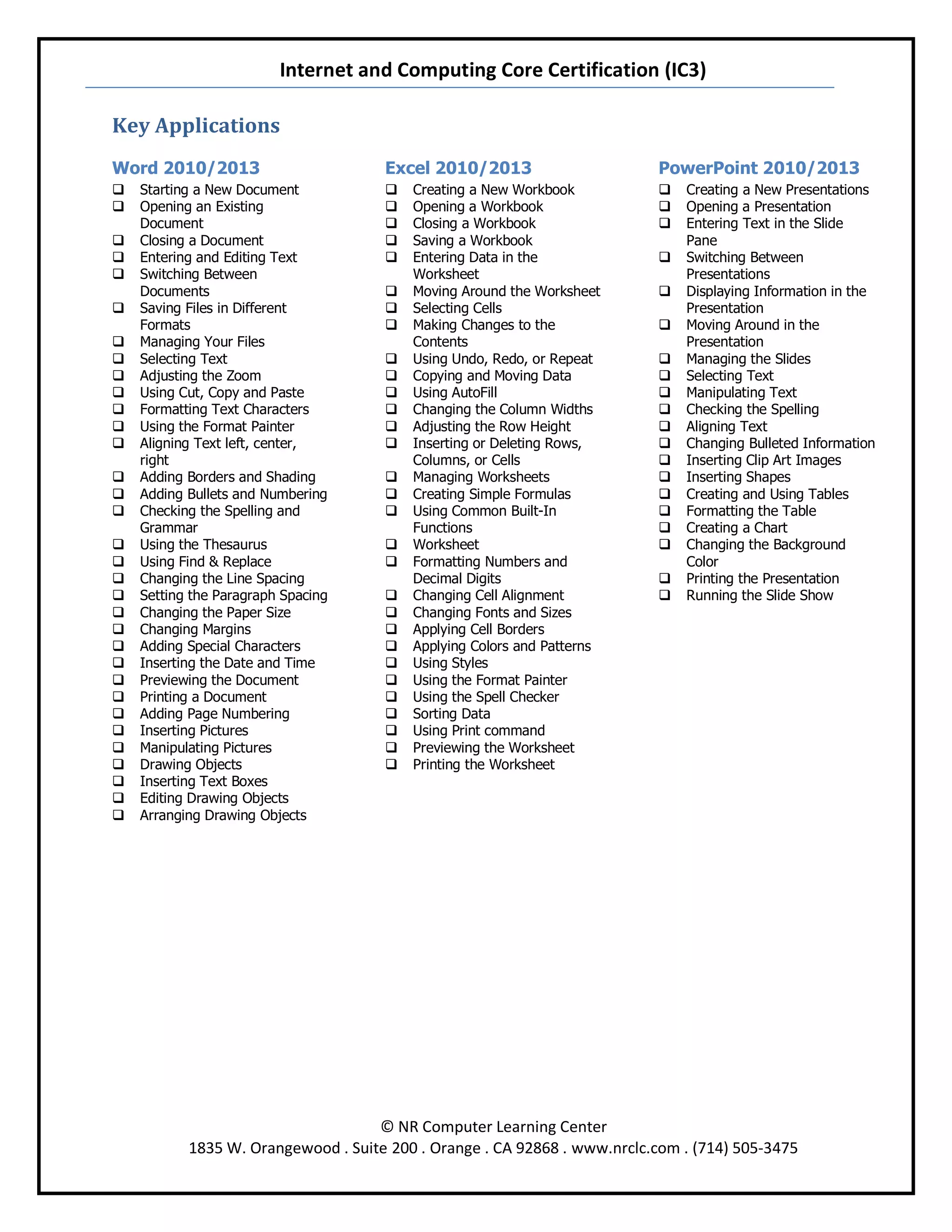 IC3 study guide | PDF