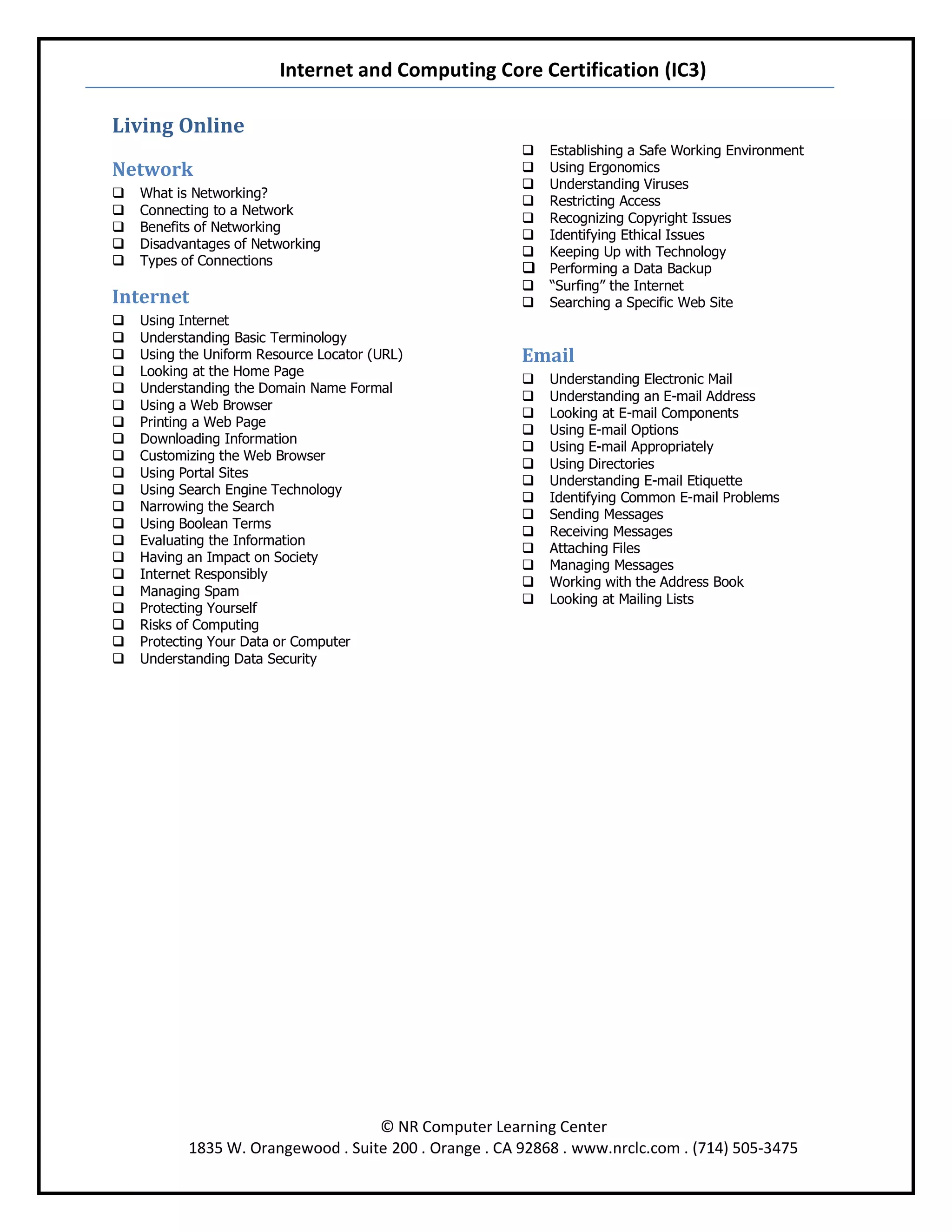 IC3 study guide | PDF