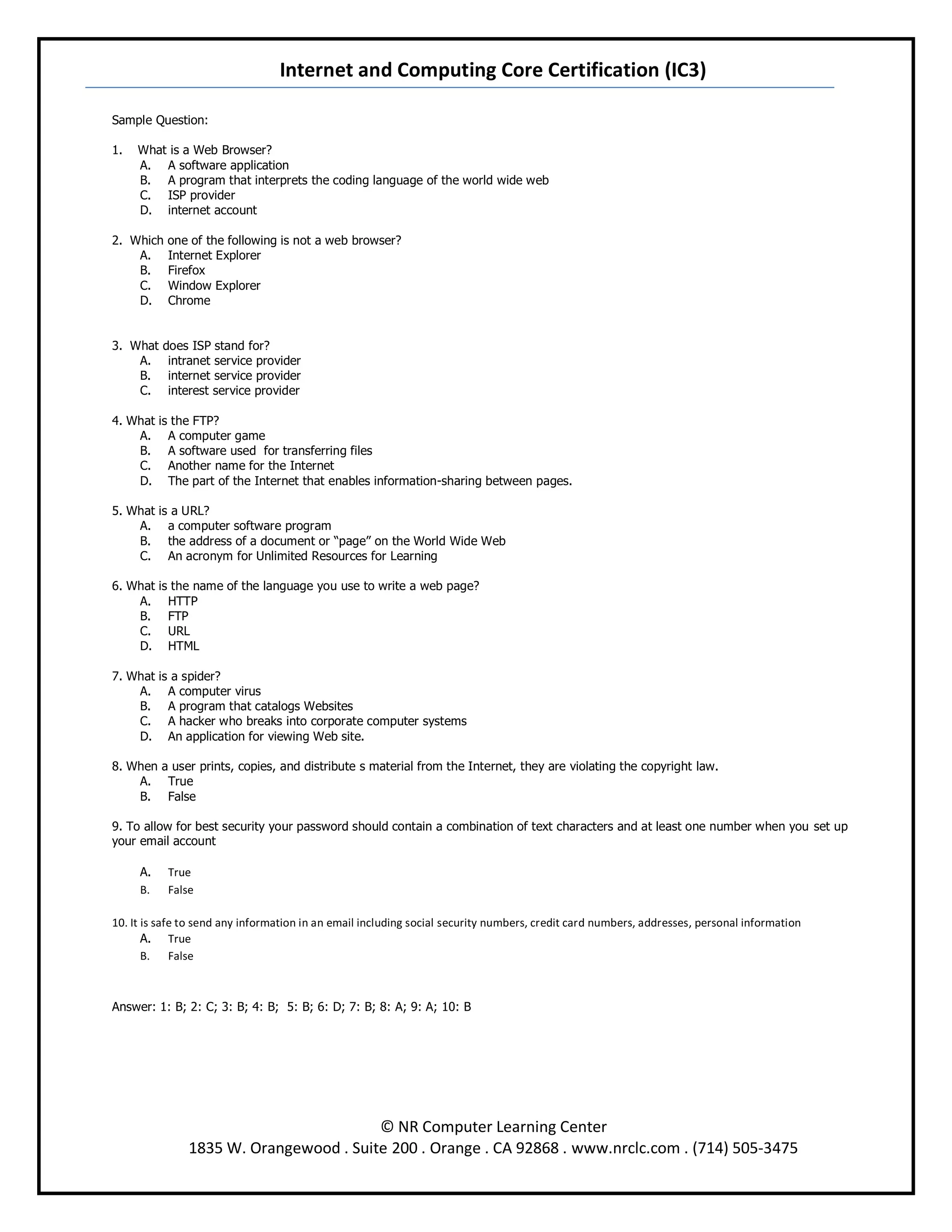 IC3 study guide | PDF