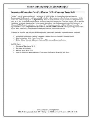 IC3 study guide | PDF