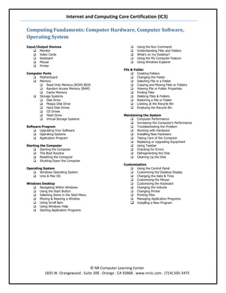 IC3 study guide | PDF