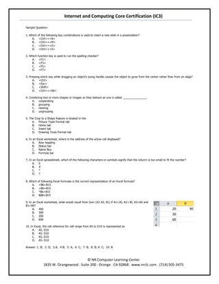IC3 study guide | PDF