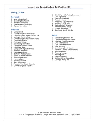 IC3 study guide | PDF