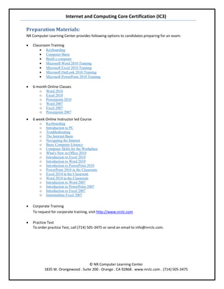 IC3 study guide | PDF