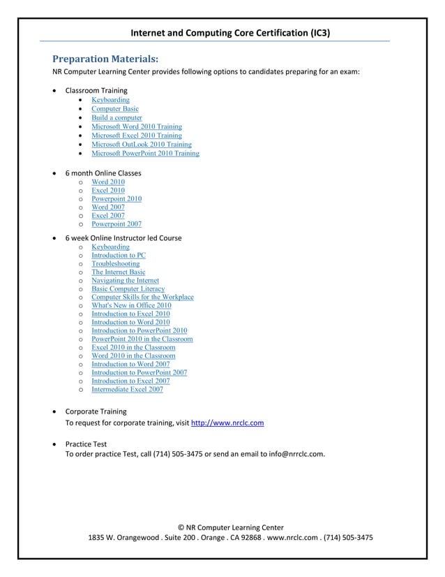 IC3 study guide | PDF