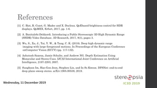 A Rich Stereoscopic 3D High Dynamic Range Image & Video Database of ...