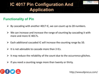IC 4017 Pin Configuration and Its Application | PPTX