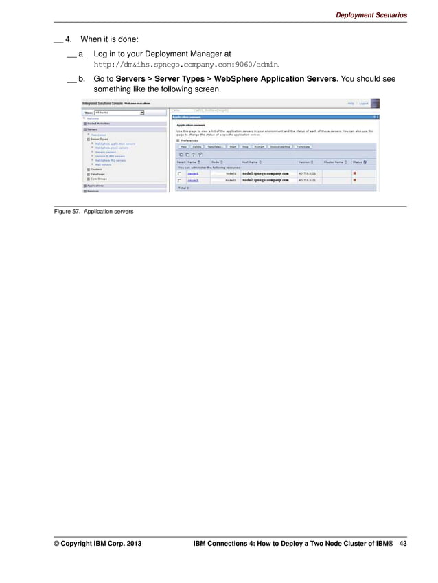 IBM Connections 4.0: How to Deploy a Two Node Cluster of IBM Connections V4.0 configured with ...