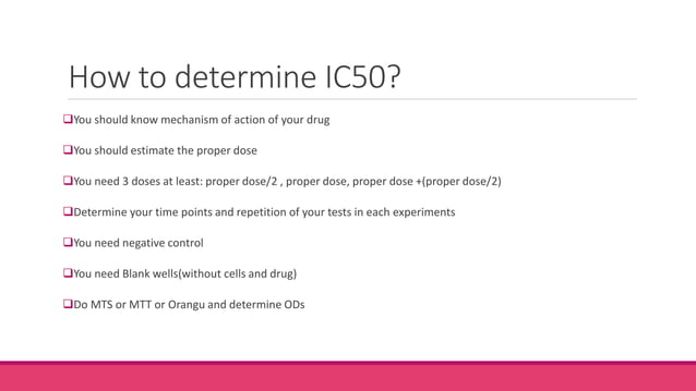 Ic50 | PPTX | Chemistry | Science