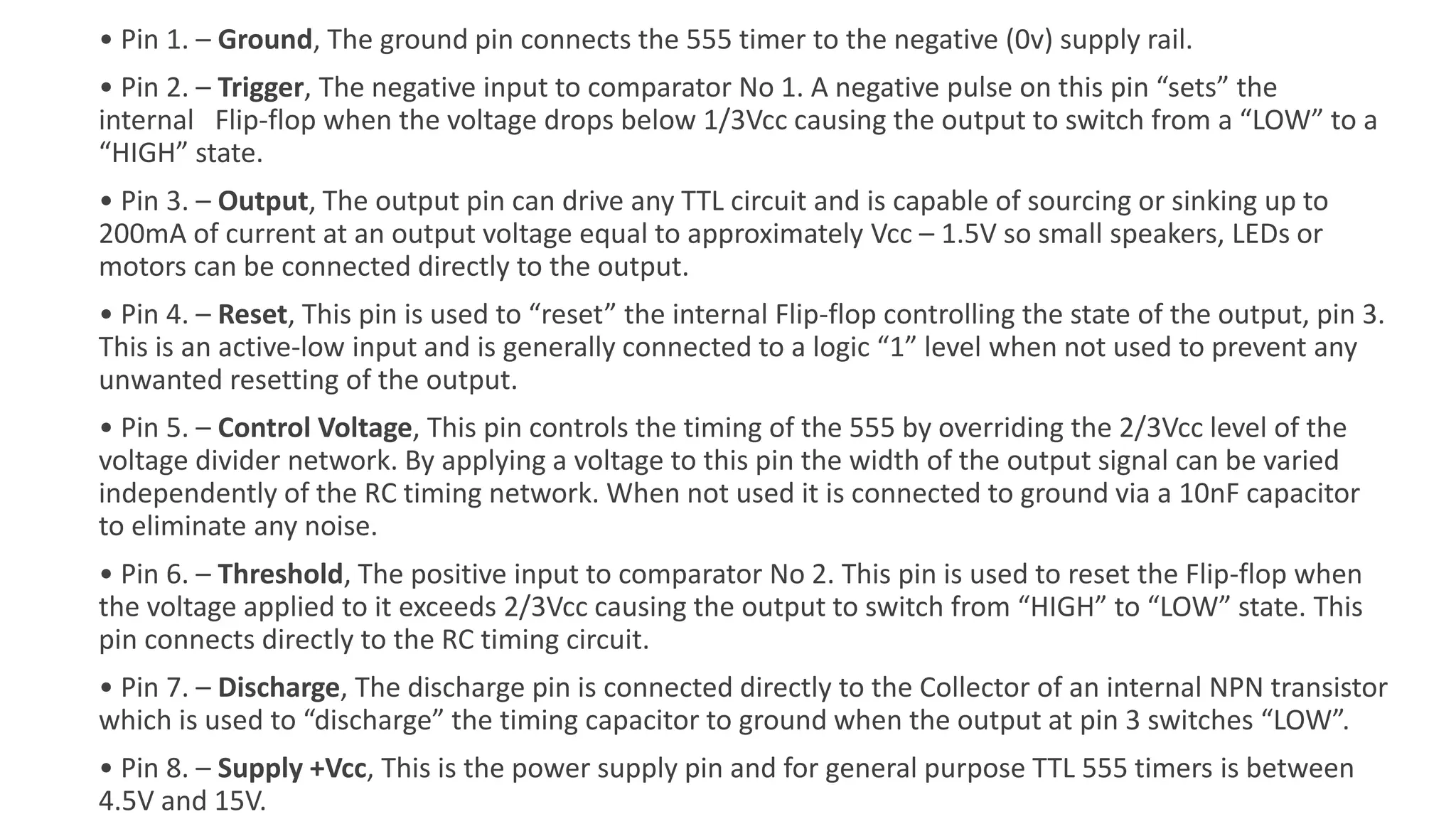 IC 555 TIMER Introduction, Modes & Application.pptx
