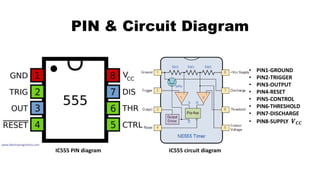 IC 555 TIMER Introduction, Modes & Application.pptx
