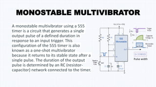 IC 555 TIMER Introduction, Modes & Application.pptx