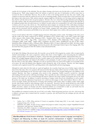 Designing a Computer-assisted Language Learning(CALL) Program and ...