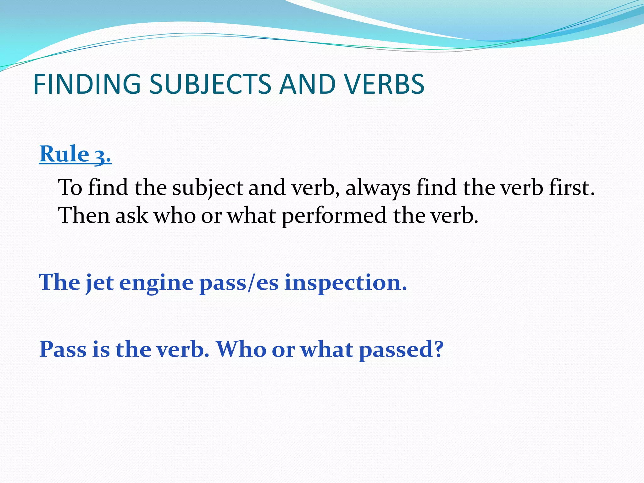 Subject Verb Agreement | PDF