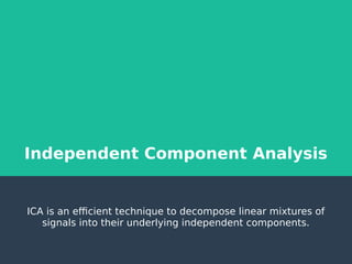 Independent Component Analysis | PDF