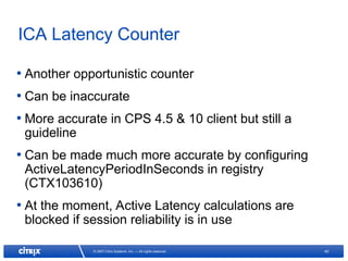 Comprehensive Guide to ICA Bandwidth Usage and Optimization in Citrix ...