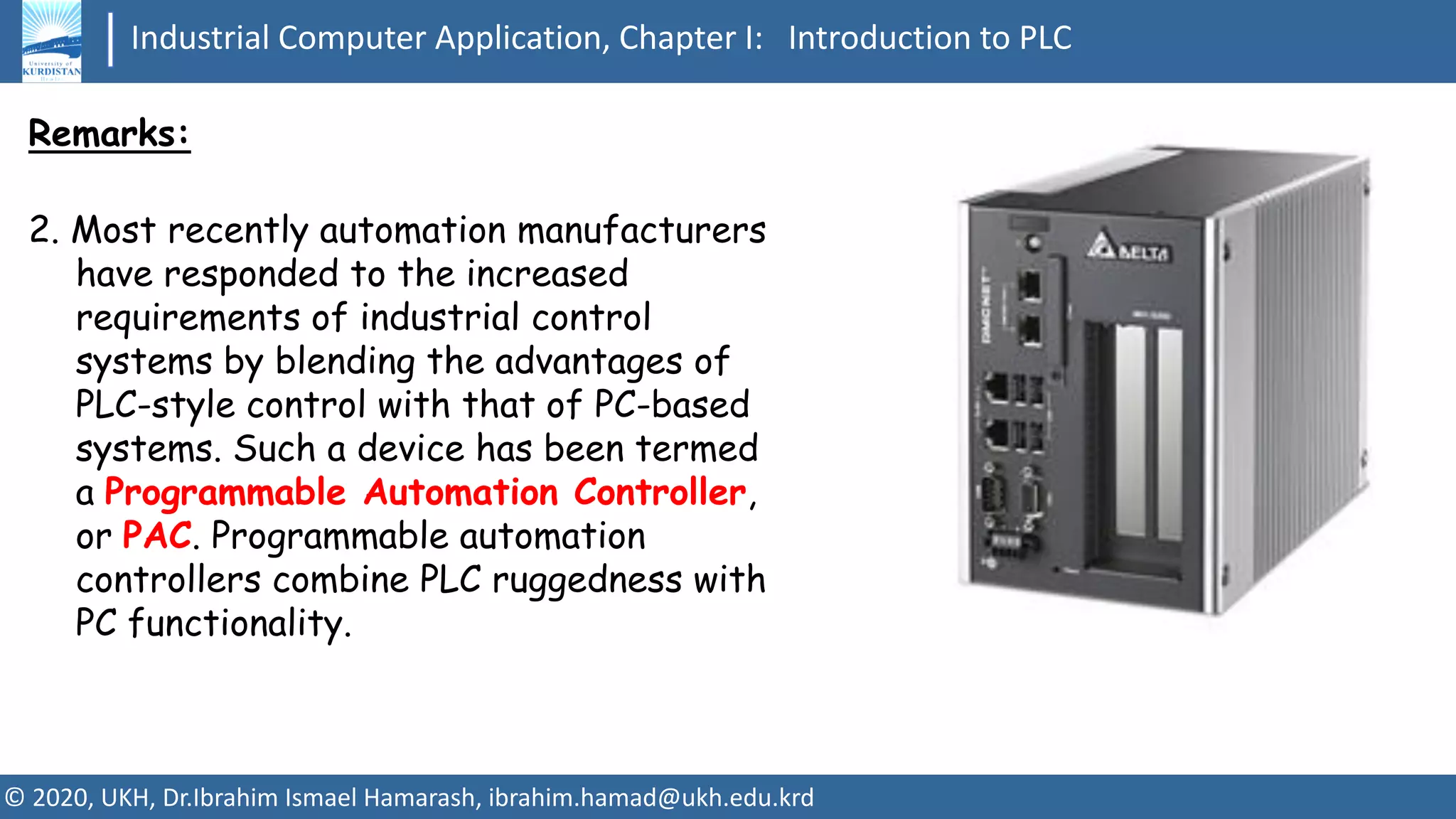 Industrial Computer Application, CH-1 | PDF
