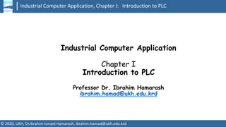 Industrial Computer Application, CH-1 | PDF