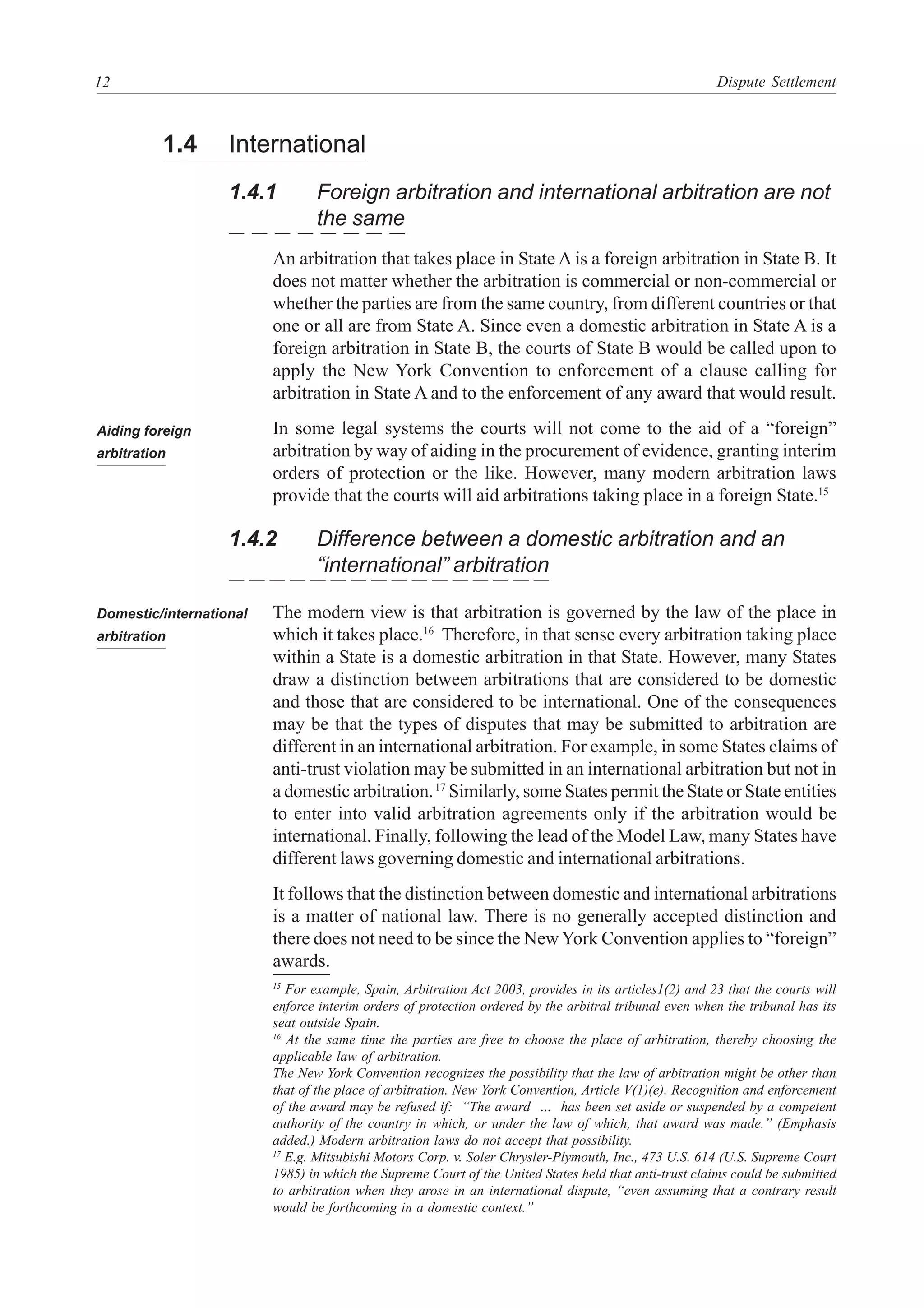 International commercial arbitration | PDF
